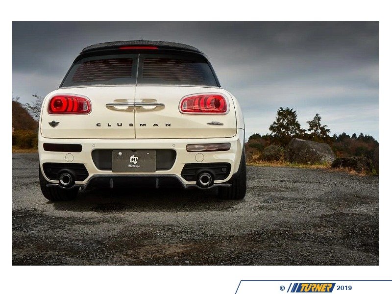 3108-25411 - 3D Design F54 MINI Cooper Clubman JCW Carbon Rear Diffuser ...