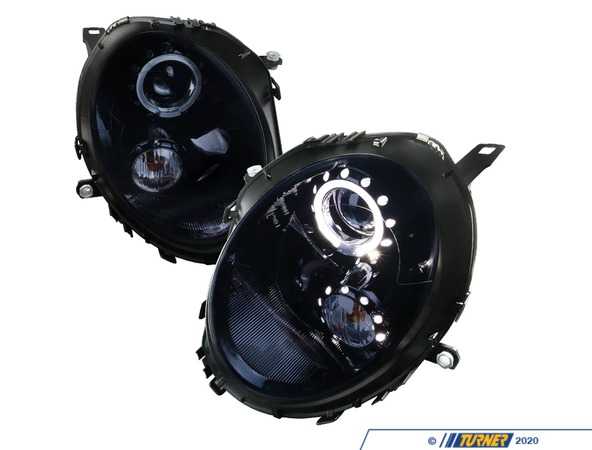 2LHP-MINI06JM-TM - MINI R56 Halo LED Projector Black Smoke Headlights ...