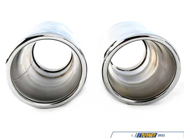 0046-70S - Stainless steel tail pipe set 4 tail pipes 102 mm angled ...