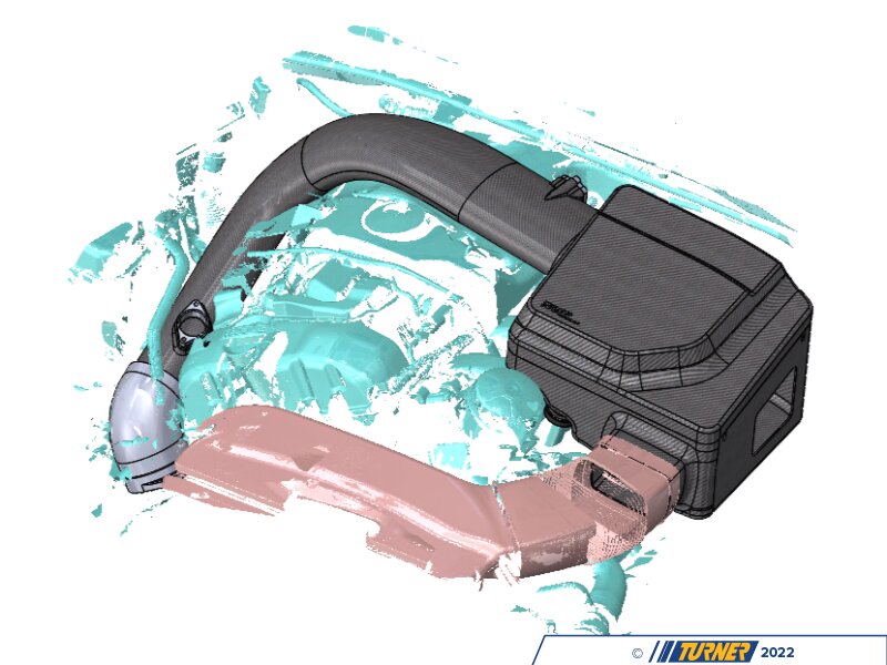 015939LA08 - Carbon Air Intake - E8x 135i E9x 335i N55 | Turner Motorsport
