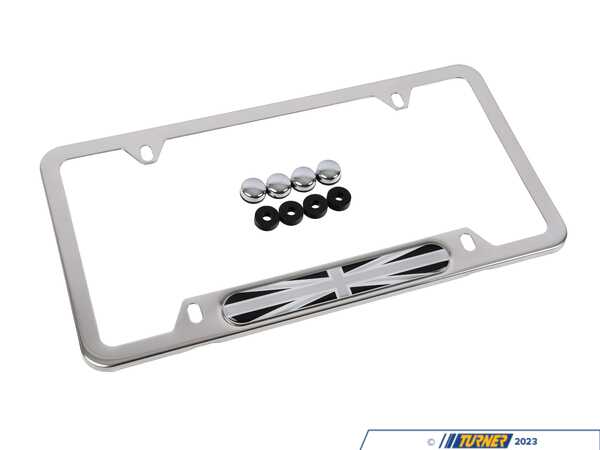 51805A5CFB5 - MINI Black Jack License Plate Frame - Polished - Priced ...