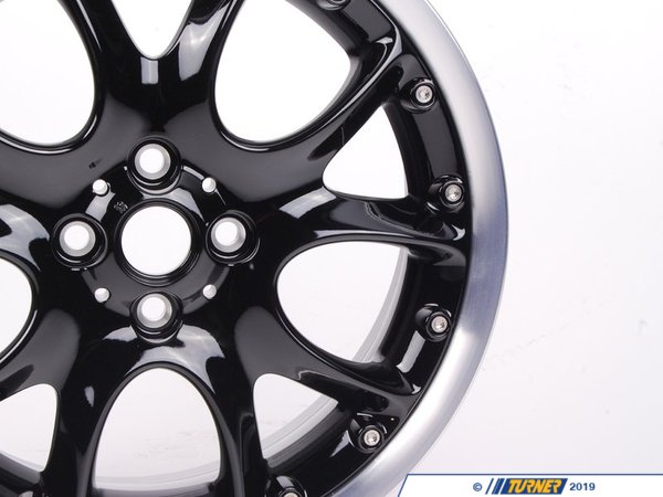 36116787710 - Genuine MINI R98 Two Piece Web Spoke Wheel (4x100) Black ...