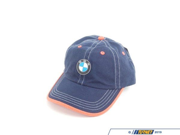 80902311869 - Genuine BMW Youth Cap - Blue/orange - 80902311869 - (NO ...